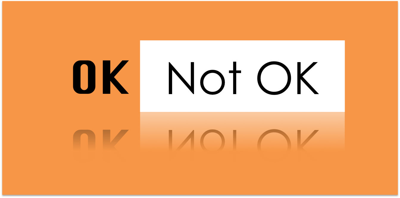 OK, But Not OK. Not OK, but OK. - Josephine Elia